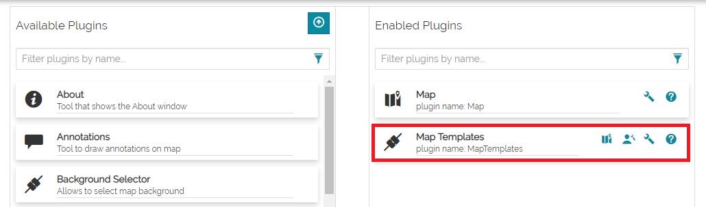 Map Templates - MapStore