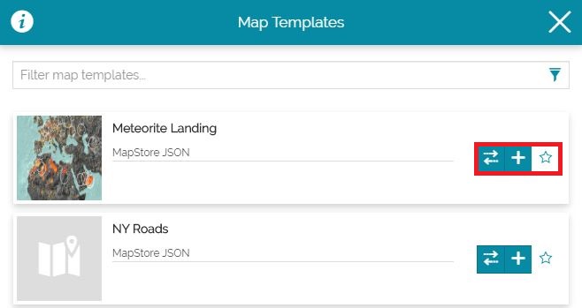 Map Templates - MapStore